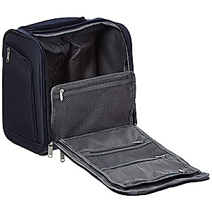 Amazon Basics Underseat Carry-On Rolling Travel Luggage Bag, 14 Inches, Navy Blue