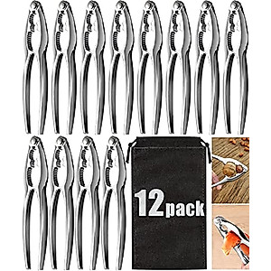 12 Pcs Crab Crackers and Tools Set Heavy Duty Seafood Tools Set Crab Leg Crackers Lobster Nut Crackers Opener Home Kitchen Parties Tools for Crableg and Lobster Lovers Gift