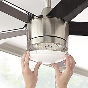 Home Decorators Collection SW1422BN Merwry 52 in. LED Brushed Nickel Ceiling Fan