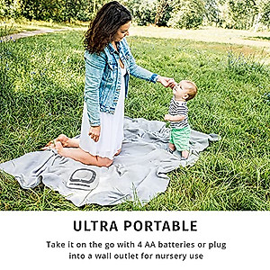 MyBaby SoundSpa White Noise Machine for Babies | 6 Soothing Lullabies for Newborns, Sound Therapy for Travel, Relaxing, Kids, Newborns, Baby Songs, Adjustable Volume, Auto-off Timer, By HoMedics