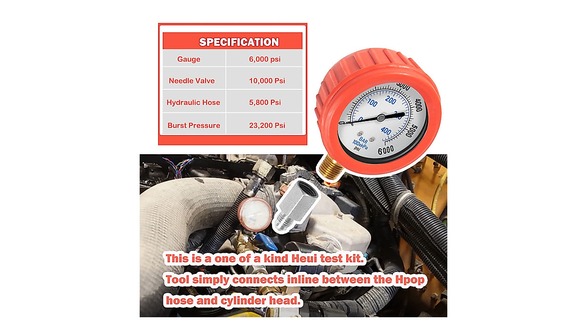 Hpop Test Tool Kit for DT466, DT530 & Maxxforce Engines