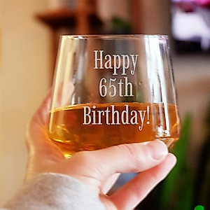 Personalized Whiskey Glass Engraved with Your Custom Text -12oz Customized Glass for Old Fashioned, Cocktails or Bourbon (13oz Whisky Rock)