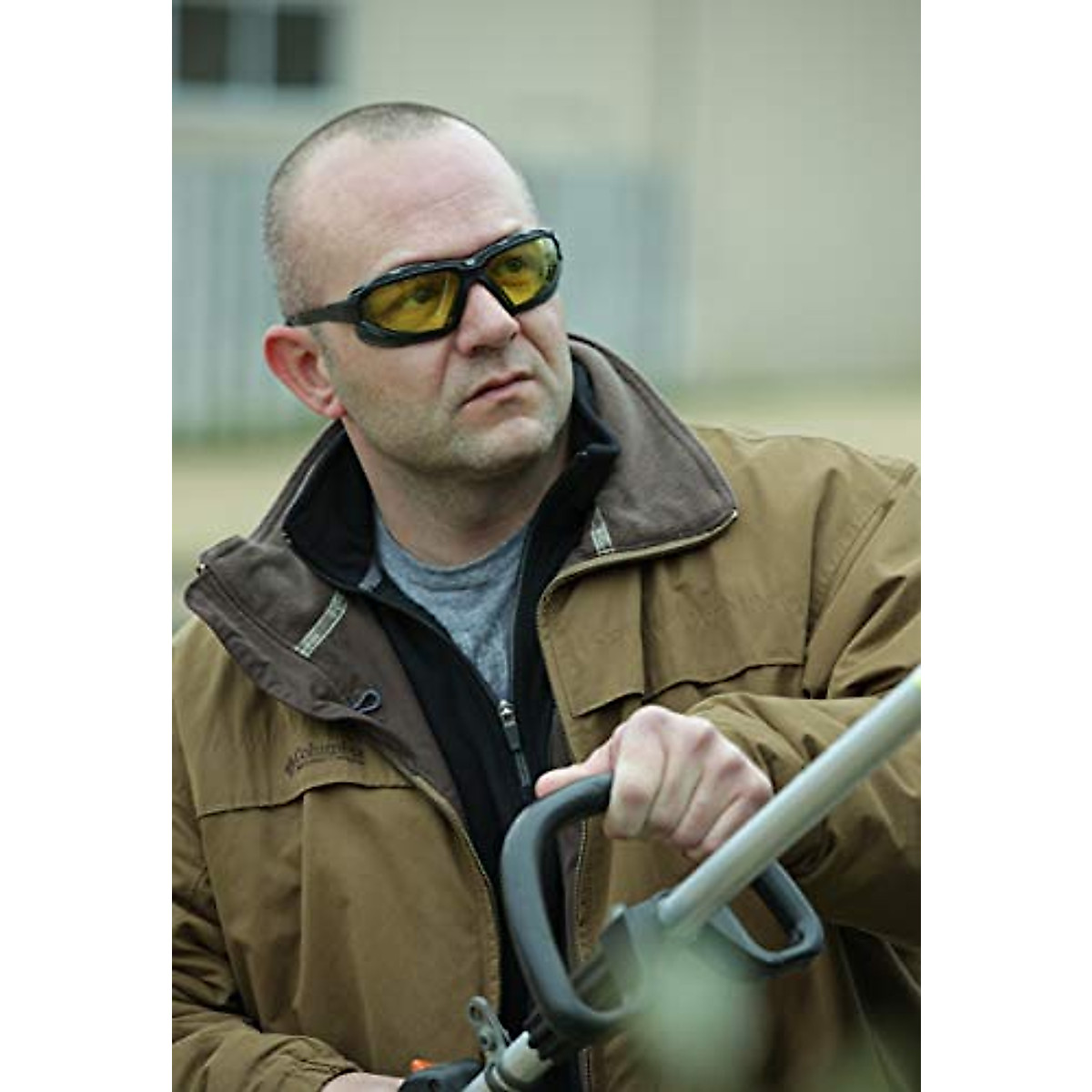 Pyramex Safety Highlander XP Eyewear, Black-Gray Frame/Clear Anti-Fog Lens