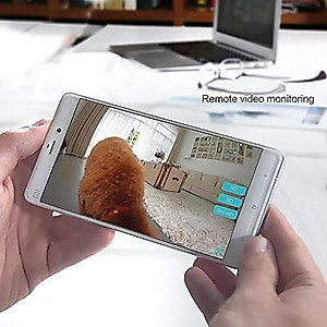 ZZK Intelligent Feeder Automatic Feeding Cats and Dogs pet Food Distributor rationing Feeder Surveillance Camera,C