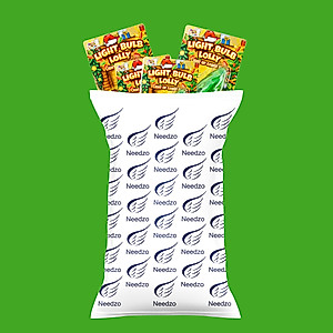 Christmas Light Up Lolly Lollipops, Festive Candy Lightbulb Gifts, Stocking Stuffers for Kids, Pack of 4