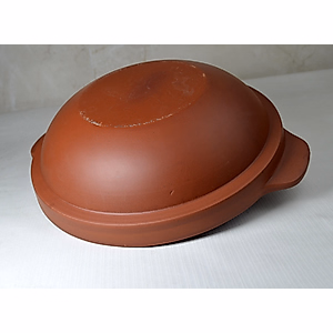 Bowl Clay Stone for Cooking Dolsot Bibimbap Soup Exclusive Range Unglazed Earthen (clay lid FU)
