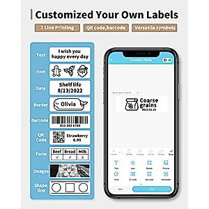Phomemo Label Printer, D30 Mini Label Maker Machine with Tape, Phone Label Makers,Bluetooth Connection,Home Office School Organization,Gift for Men,Woman (USB Rechargeable)-Pink