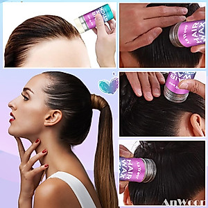 AnWoor Hair Wax Stick for Flyaways Hair Accessories for Women Girls Hair Bun Maker for Kids Baby Hair Gel Stick Kids Hair Products Slick Stick Girls Hair Accessories Hair Smoothing Stick