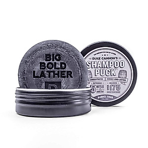 Duke Cannon Supply Co. Shampoo Puck for Men Hat Trick (Barrel Char, Gold Rush, Field Mint) Variety-Pack - Eco Friendly, Plastic Free, Solid Shampoo, Concentrated, Long-Lasting, 4.5 oz (Variety 3 Pack)