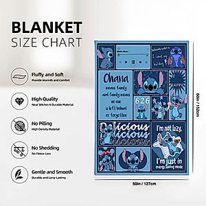 Flannel Blanket Soft Comfortable and Throw Warm Blanket Fits Couch Sofa Bedroom Living Room Suitable for Kids Adults 60"x50"