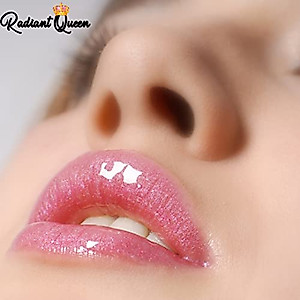 Radiant Queen Lip Glow Oil - Cherry | Maximizing, Moisturizing and Revitalizing for Dry Lips with Cherry Fruit Oil, 0.20 FlOz