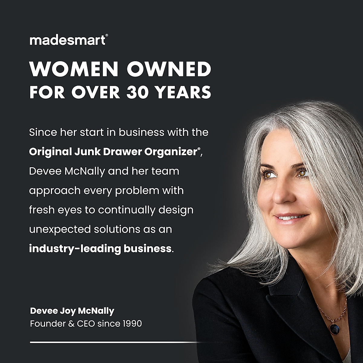 madesmart 2-Tier Organizer, Multi-Purpose Slide-Out Storage Baskets with Handles and Dividers, Frost