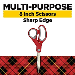 Scotch 8" Multi-Purpose Scissors, 2-Pack, Great for Everyday Use (1428-2)