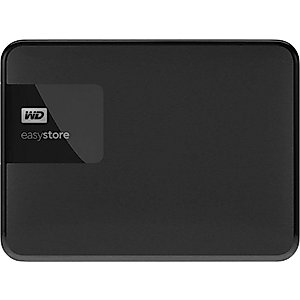 WD Easystore 1TB External USB 3.0 Portable Hard Drive - Black WDBDNK0010BBK-WESN