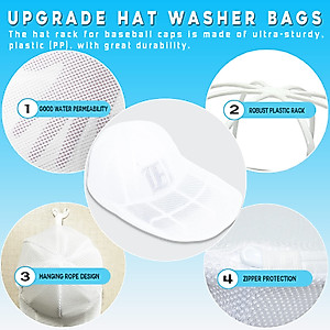Hat Washer Cage Hat Cleaner, Baseball Cap Washing Cage Hat Washer for Washing Machine, Hat Washer for Baseball Caps for Washing Machine or Dishwasher, Baseball Hat Cleaning Protector Frame Cage