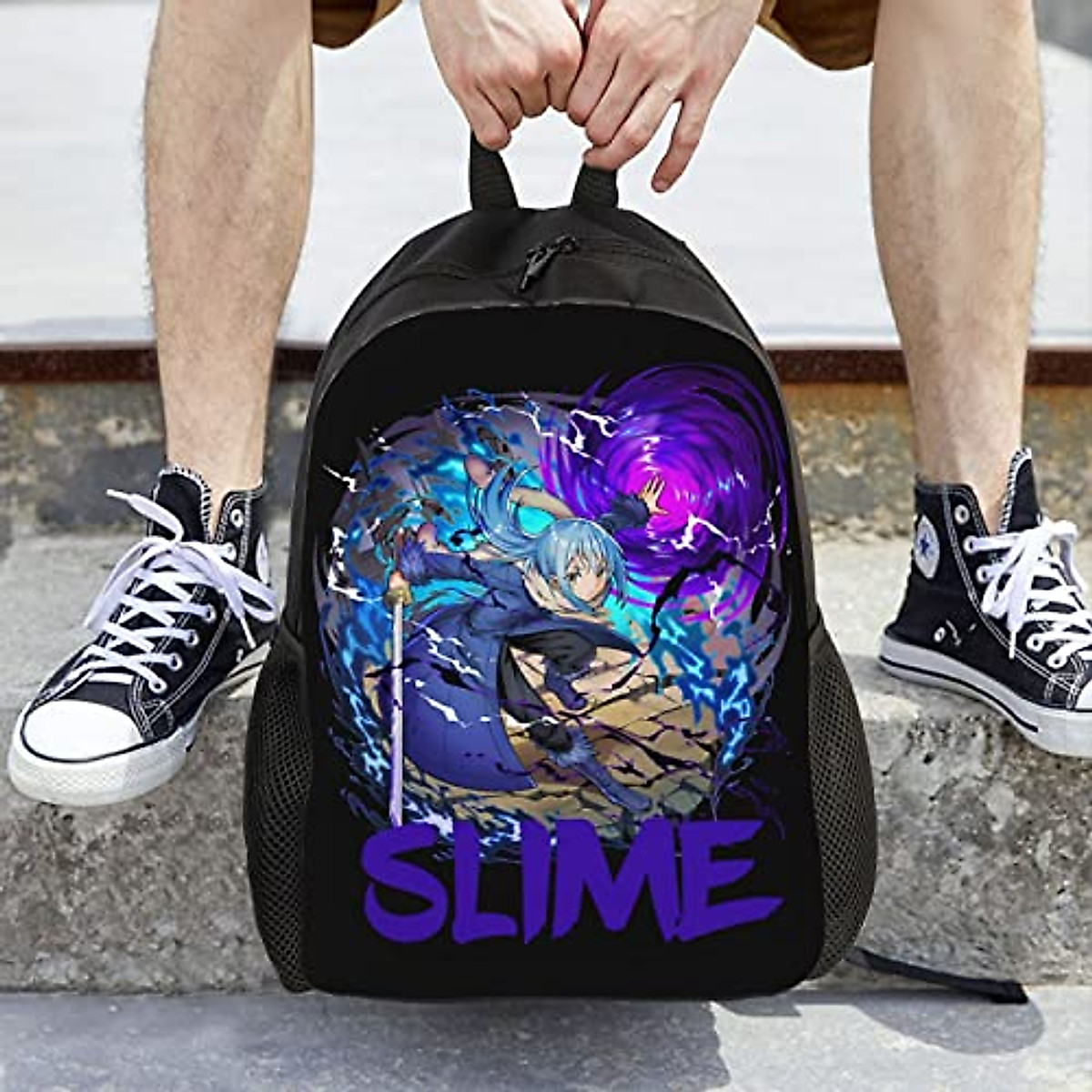 Anime That Time I Got Reincarnated As A Slime Backpack Lightweight Backpacks Unisex Rucksack Fashion Casual Travel Bag