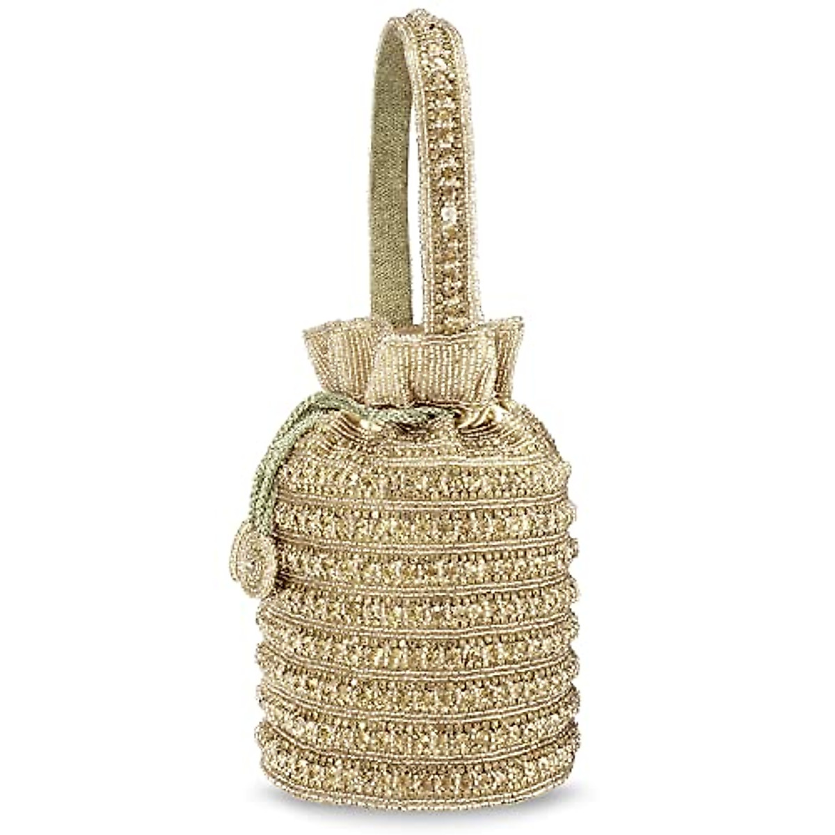 Aheli Potli Bags for Women Evening Bag Clutch Ethnic Bride Purse with Drawstring(P50G)