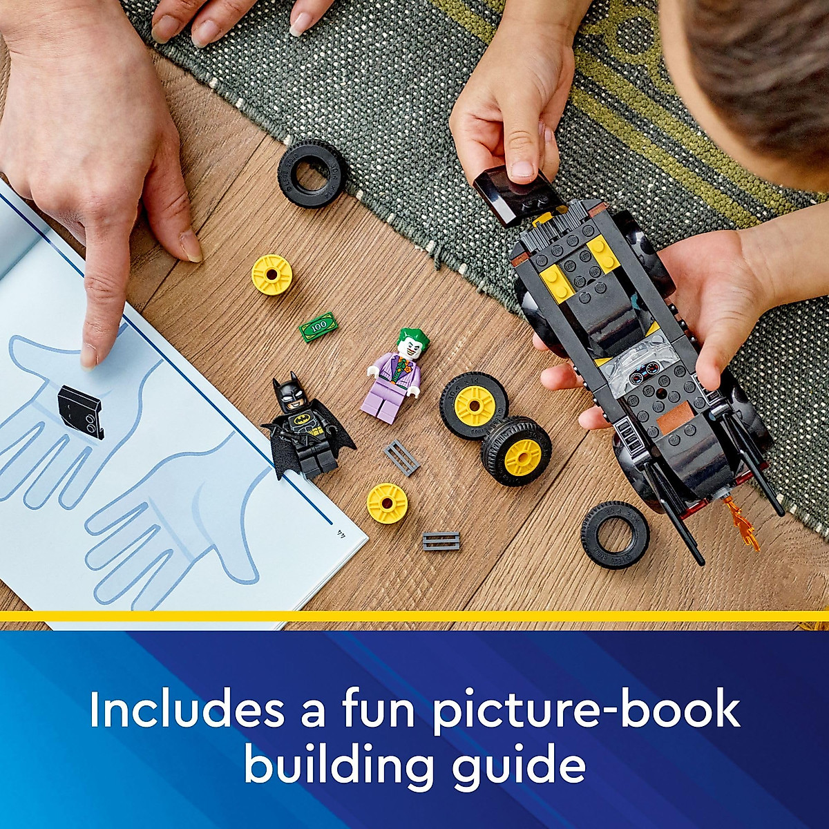 LEGO DC Batmobile Pursuit: Batman vs. The Joker 76264 Buildable DC Super Hero Playset, Quick and Fun to Build Batmobile Toy with Endless Play Possibilities, Batman Car Toy for Kids Ages 4 and Up