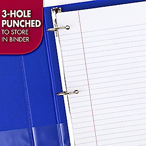 Mead Loose Leaf Paper, 3 Pack, Notebook Paper, Wide Ruled Filler Paper, Standard, 8 x 10.5, 200 Sheets per Pack (73183)