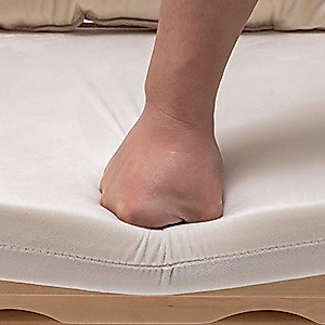 Paddie Glider Rocker Replacement Cushions with Storage Velvet Washable Non Slip for Glider Rocking Chair, 5PCS, Beige