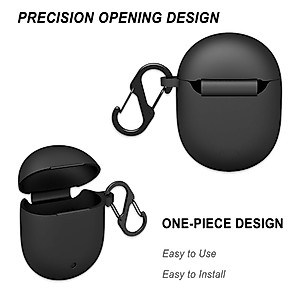 Aotao Pixel Buds 2 Silicone Case, Soft Shockproof Protective Case Compatible with Pixel Buds 2 (Pixel Buds 2, Black)