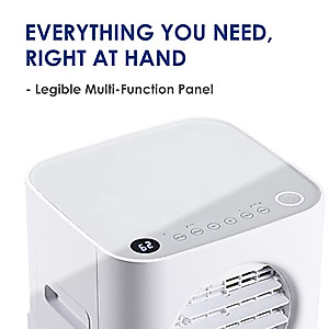 COLZER 10,000 BTU Portable Air Conditioner Portable AC Unit 3-in-1 with Remote Control for 450 Sq Ft Large Room