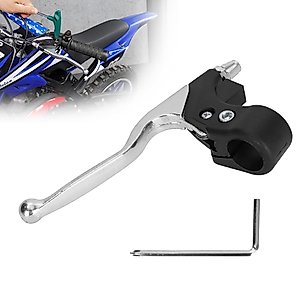 RUTU 7/8" Aluminum Left Brake Lever - 22mm Universal Motorcycle Brake Lever - Compatible with CRF XR 80 100 CRF80 XR200 SSR 125cc Roketa Baja Moped Pit Dirt Motor Bike Motocross