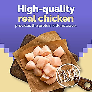 Blue Buffalo Cat Food for Kittens, Natural Chicken Recipe, High Protein, Dry Cat Food, 5 lb bag