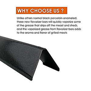 Uniflasy 17 inch Grill Parts for Weber Genesis II E-310, II S-310, II E-330, II E-335, II S-335, II LX S/E-340 Series Flavorizer Bars for Weber Genesis II/LX 300 Series Replacement Parts, 66032/66795