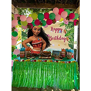 7x5ft Moana Backdrop Maui Summer Beach Princess Girls Birthday Photo Background Baby Shower Party Supplies Cake Table Decorations