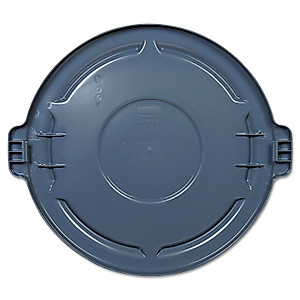 Rubbermaid Commercial 264560GY Vented Round Brute Lid, 24 1/2 x 1 1/2, Gray