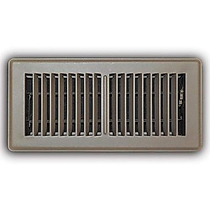 Everbilt 4 in. x 10 in. Brown Floor Register Vent Diffuser