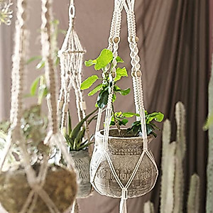 Natural Cotton Rope, JEUIHAU 328 Feet 1/4 Inch Cotton Clothesline Rope, All-Purpose Braided Cotton Rope Utility Cord for Clothes Hanging, Crafting, Macrame, Basket Making, and DIY Art Projects