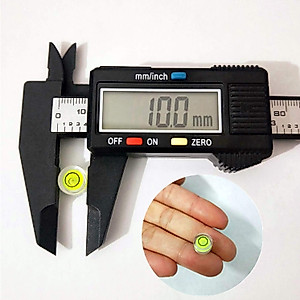 10Pcs Small Circular Bubble Level 10x6mm Mini Round Bullseye Spirit Levels Measuring Tools