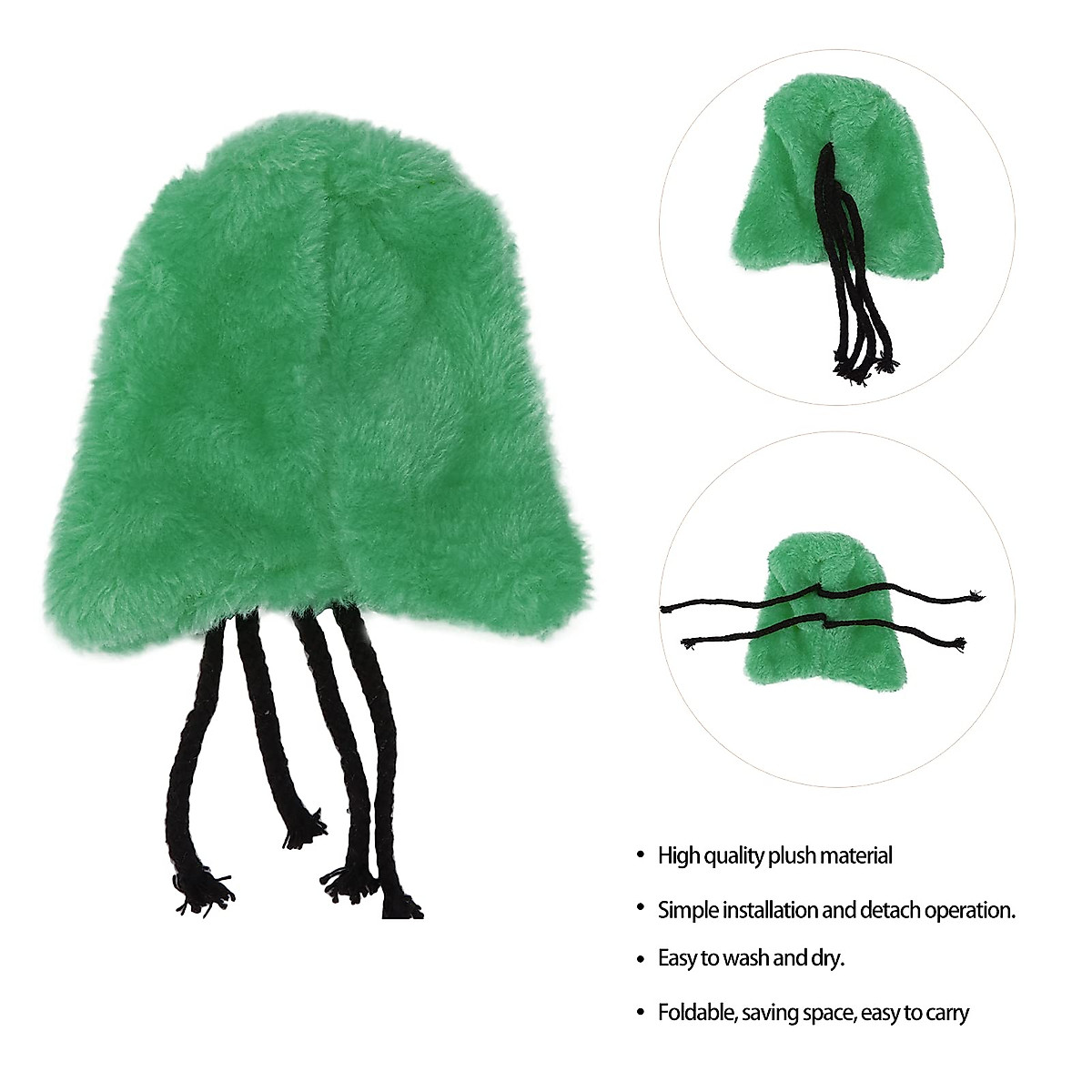 Parrot Warm Plush Fleece Bird Blanket Cuddle Nest Sleeping Nest Birds Cage Hanging Bed House for Parakeet Cockatiel(S Green)