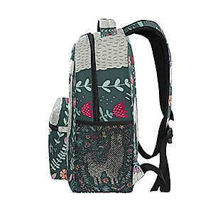 School Backpack Llama Teens Girls Boys Schoolbag Travel Bag