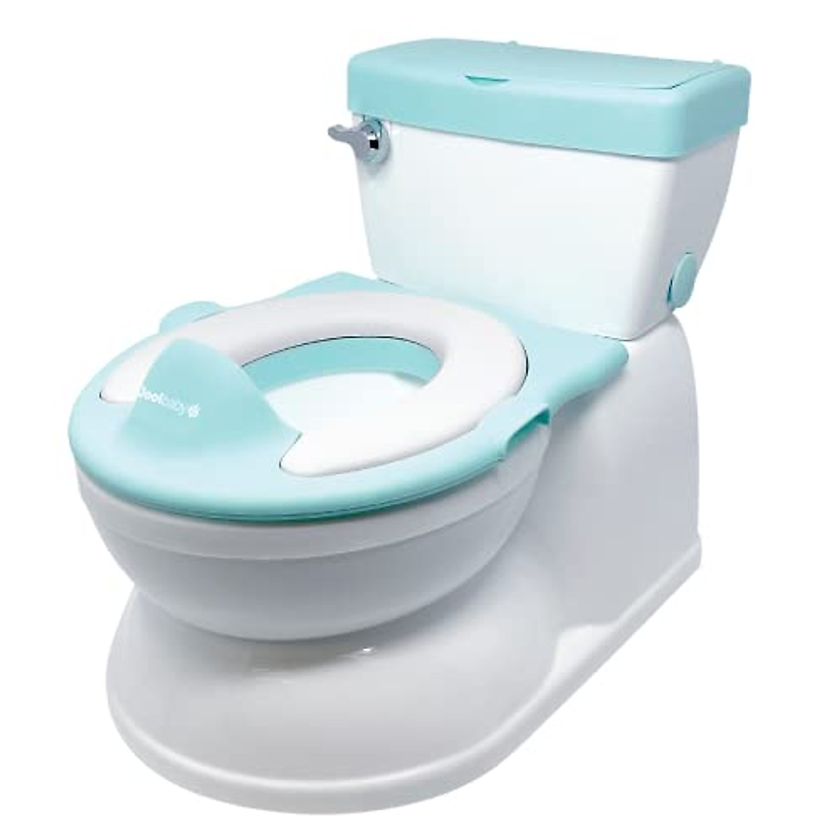 Real Feel Potty with Wipes Storage, Transition Seat & Disposable Liners - Realistic Toilet - Easy to Clean & Assemble - Jool Baby (Aqua)