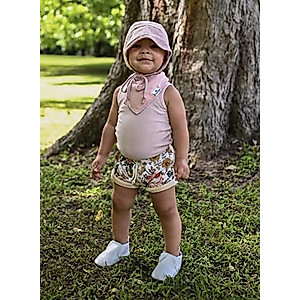 Diaper Squad 100% Organic Cotton Pastel 10-Pack Baby Drool Bandana Bibs Solid Colors for Boys and Girls