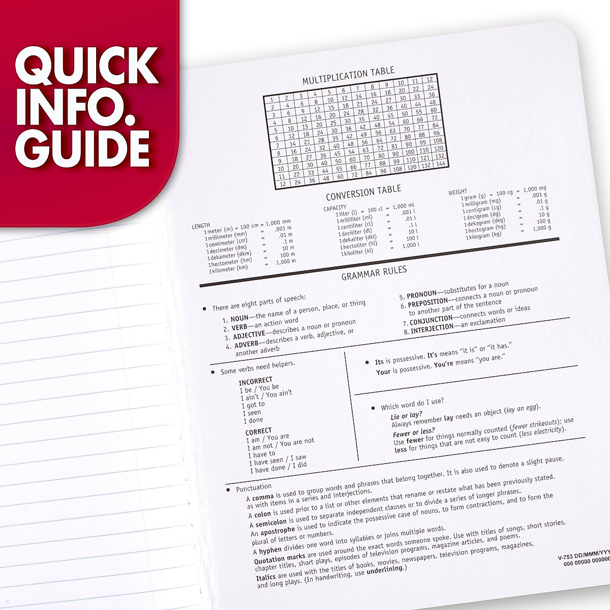 Mead Composition, Wide Ruled Comp Book, Writing Journal Notebook with Lined Paper, Home School Supplies for College Students & K-12, 9-3/4" x 7-1/2", 100 Sheets, Black Marble (09910)