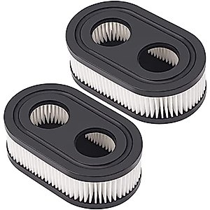 Briggs and Stratton Air Filter 593260 - Lawn Mower Air Cleaner Cartridge Filter for 798452,Series Engine 4247 5432 5432K 09P702 Mower Series Engine Accessories (2PC)