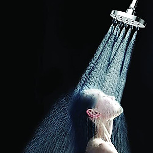 SparkPod Power Rain Shower Head- High Pressure Rainfall Shower Head- Unique Wide Spray Pattern Emulates a Rainstorm- Luxury Modern Look- No Hassle 1-Min Install (2.5GPM, Luxury Polished Chrome)