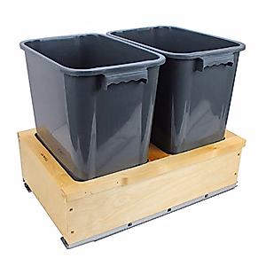 Dowell 4006 0215/0218/0221 Single/Double Waste Basket Pullout for B15/B18/B21 Cabinet (for B21 Cabinet)