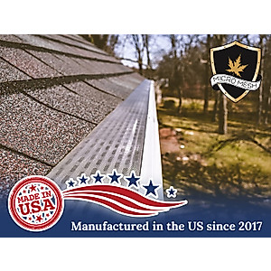 Waterlock Micromesh 6 inch Gutter Guards Leaf Protection, 100 Feet White, Stainless Steel Mesh, Aluminum Gutter Covers, Contractor Grade Gutter Guard from Manufacturer
