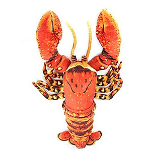 Ruzucoda Realistic Stuffed Lobster Cute Dolls Plush Animal Toys Red 12 Inches