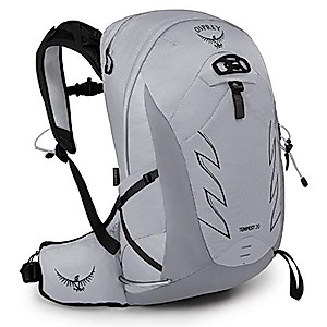 Osprey Tempest 20 Women's Hiking Backpack, Aluminum Grey, Medium/Large & Talon 22 Men's Hiking Backpack, Eclipse Grey, Large/X-Large