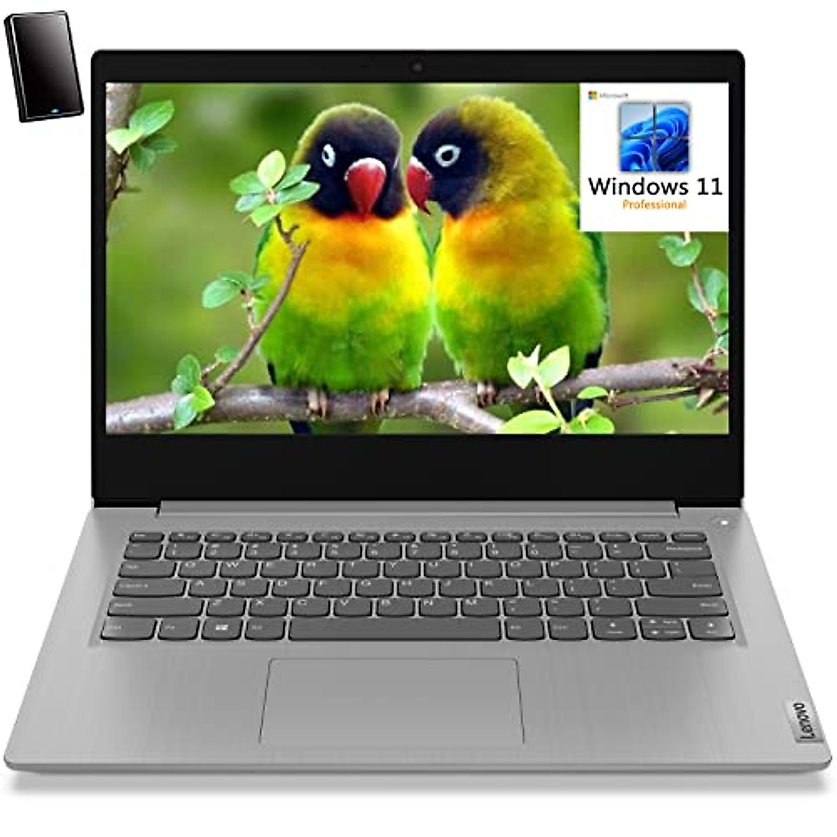 Lenovo [Windows 11 Pro] 2022 IdeaPad 3i 14" FHD Business Laptop, Intel Quad-Core i5 10210U up to 4.2GHz, 12GB DDR4 RAM, 512GB PCIe SSD, AC WiFi, Bluetooth, Platinum Grey, 500GB External Hard Drive