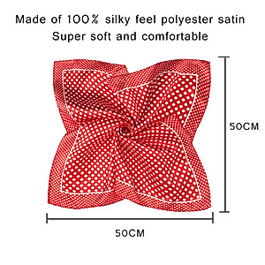 COOLANS 10 PCS Mixed Set Scarf,Fashion Square Satin Neck Scarf Head scarf for Women Hair Scarf Bundle 20 inch x 20 inch (Set A (10 pcs))