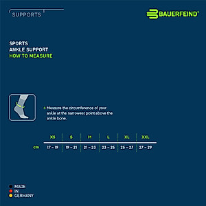 Bauerfeind Sports Ankle Support - Breathable Compression (Rivera, Large/Left)