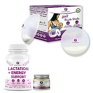 Ultimate Breastfeeding Essentials Bundle: Breast Milk Collection Cups + Lactation Supplement for Increased Breast Milk + Nipple Balm for Sore Nipples