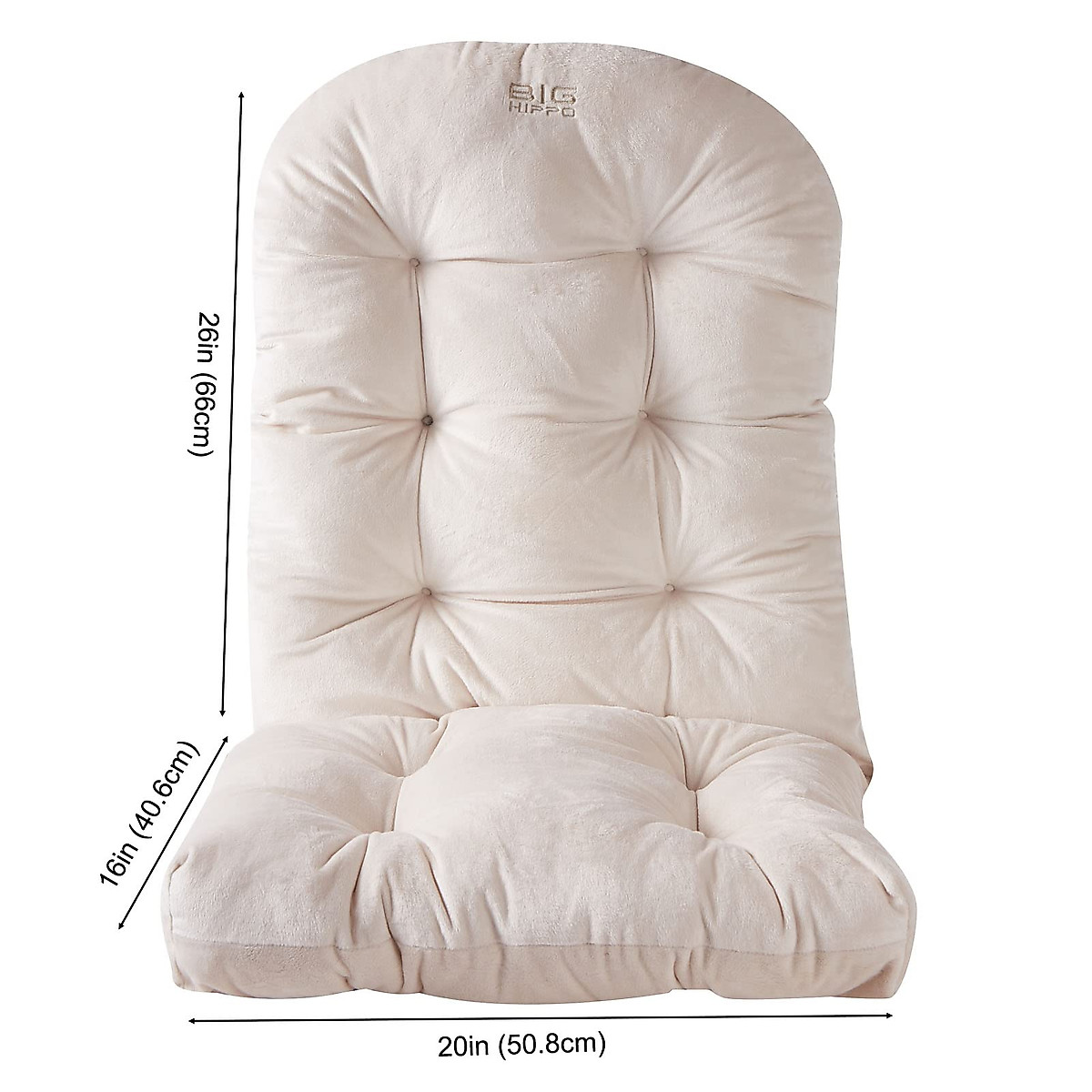 Big Hippo Adirondack Chair Cushion + Round Floor Cushion